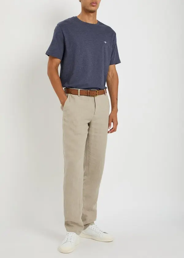 Gant Logo-embroidered Cotton T-shirt