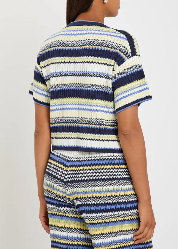 Simkhai Tenley Chevron Knit T-shirt