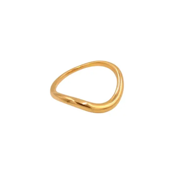 1610ISTANBUL Horn Minimalist Ring - Gold