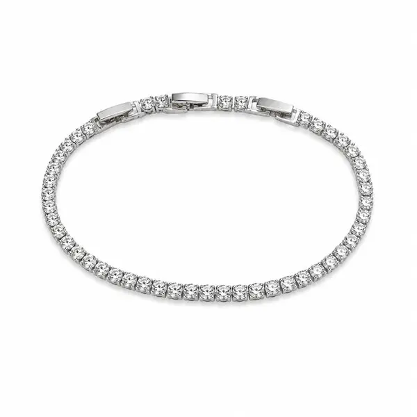 BY OZGE Starlight Tennis Plated Bracelet - Silver
