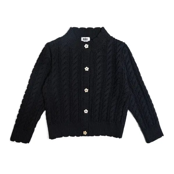 GIGI KNITWEAR Ailis Eyelet Cardigan