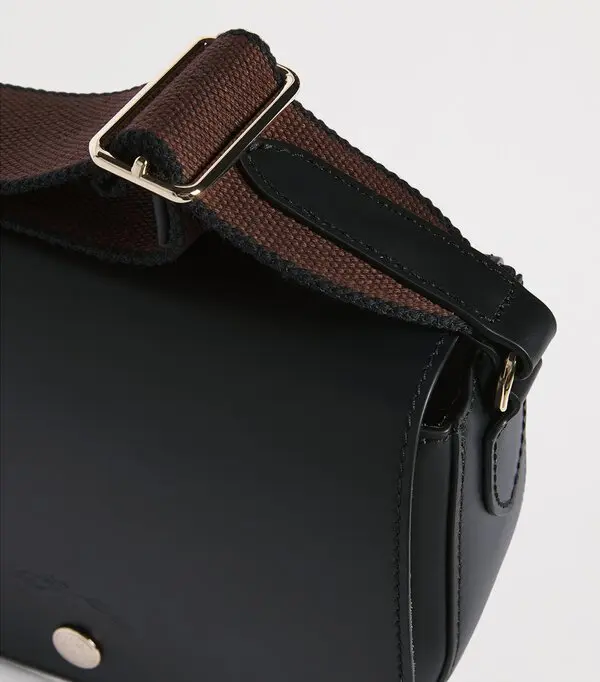 Longchamp Small Leather Épure Cross-body Bag - Black