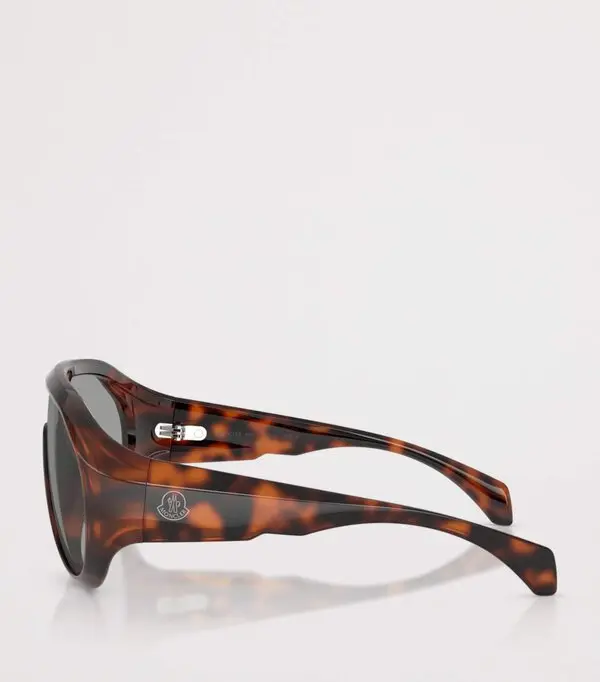 Moncler Tortoiseshell Aviator Sunglasses