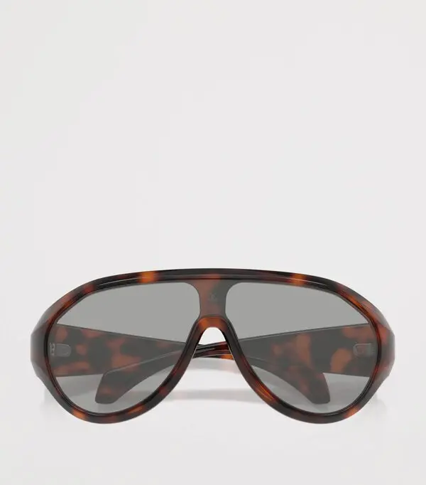 Moncler Tortoiseshell Aviator Sunglasses