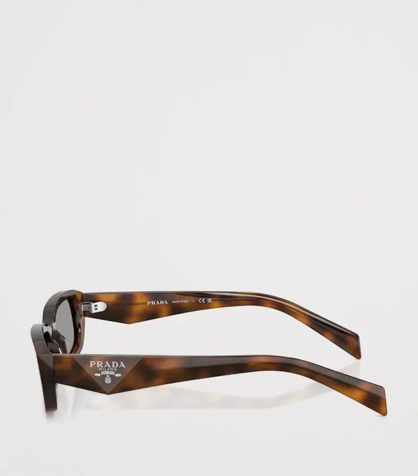 Prada Tortoiseshell Rectangle Sunglasses