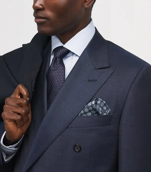 Eton Silk Medallion Pocket Square