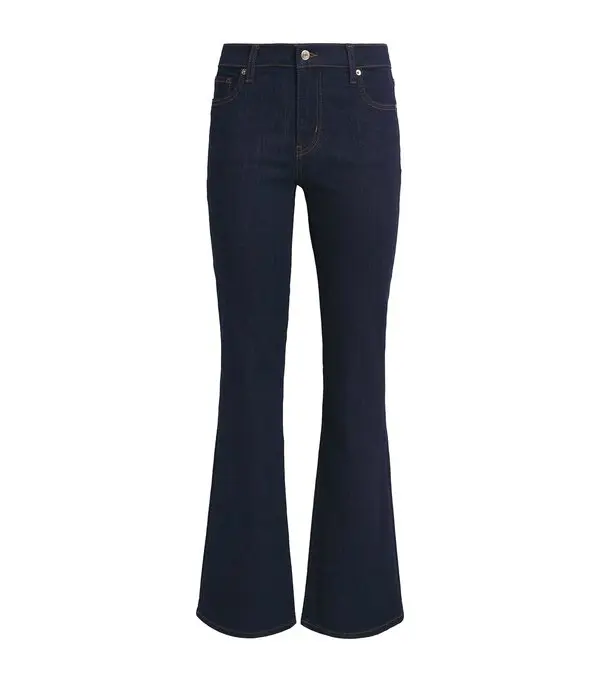 FRAME The Rodeo Low-rise Bootcut Jeans - Blue