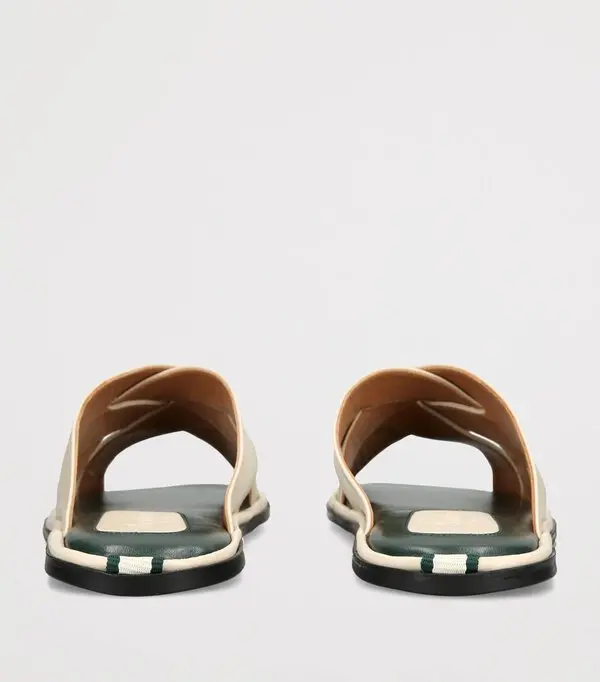 BROTINI Leather Cross-strap Sandals