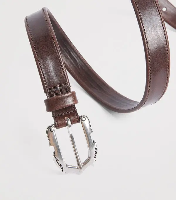 MOLEBO Leather Engraved Western Belt
