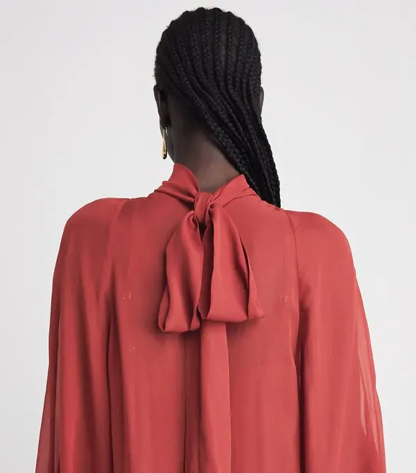 DE LA VALI Georgette Casimiro Mini Dress