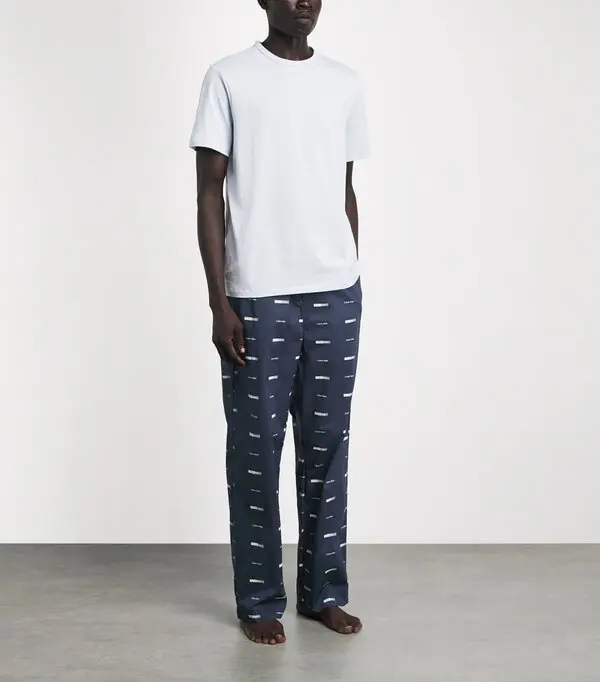Calvin Klein Cotton Poplin Logo Pyjama Bottoms