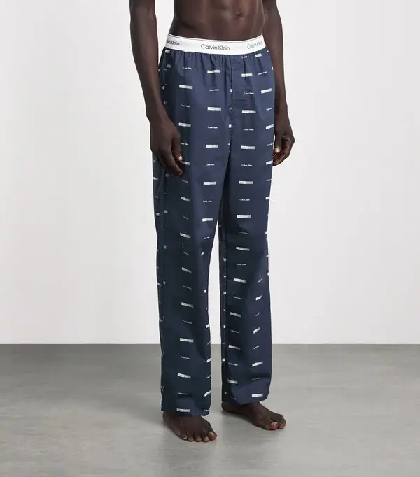 Calvin Klein Cotton Poplin Logo Pyjama Bottoms