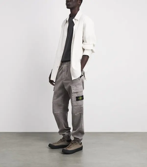 Stone Island Stretch-cotton Cargo Trousers