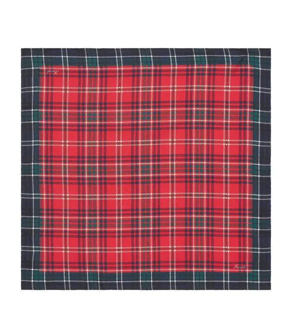 Harrods Silk Tartan Scarf