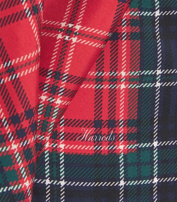 Harrods Silk Tartan Scarf