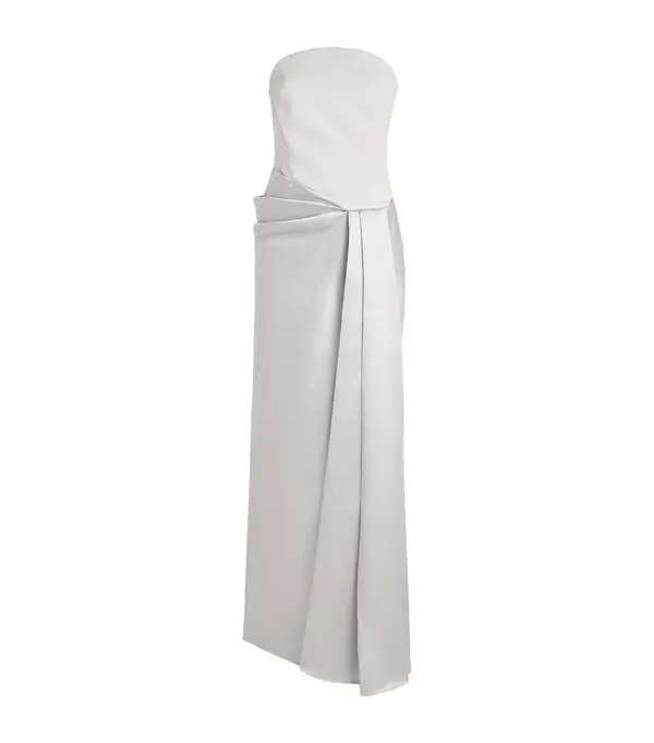 Solace London Corseted Seri Gown - Silver
