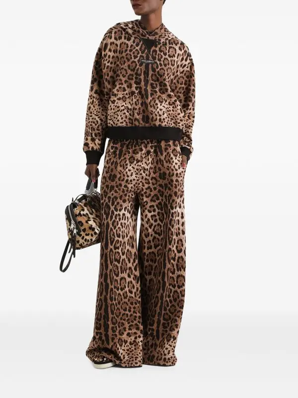 Dolce & Gabbana Leo Print Cotton Hoodie