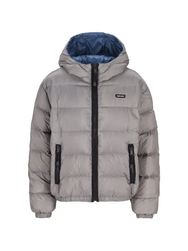 Miu Miu Short Down Jacket - Grey