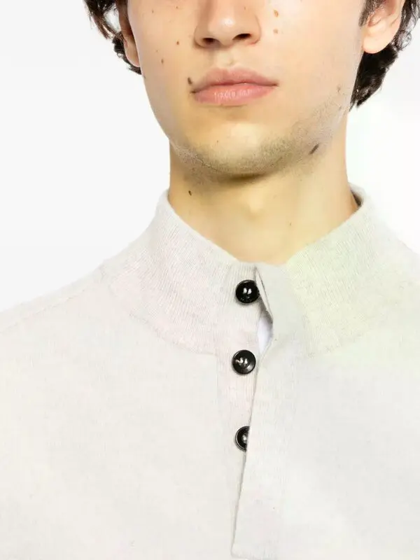 N.peal Half-button Sweater