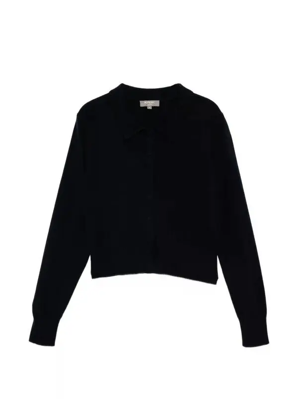 N.peal Thea Collared Cardigan - Blue
