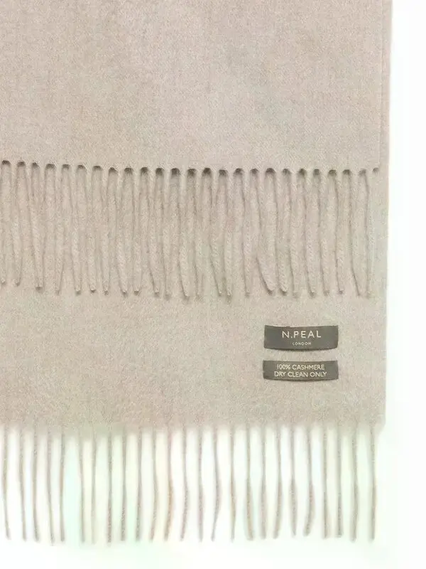 N.peal Fringed Woven Scarf