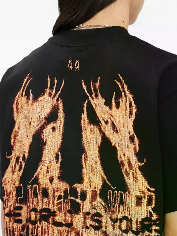 44 LABEL GROUP Graphic Print Crewneck T-shirt