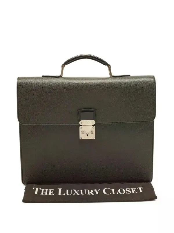 LOUIS VUITTON Taiga Leather Briefcase