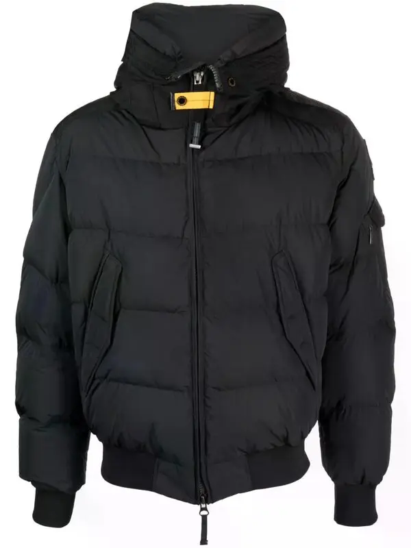 PARAJUMPERS Logo-patch Hooded Down Jacket