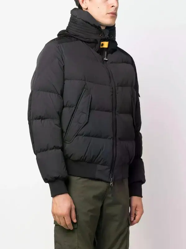 PARAJUMPERS Logo-patch Hooded Down Jacket