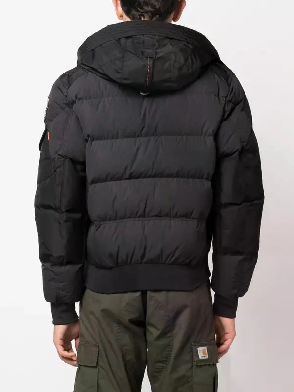 PARAJUMPERS Logo-patch Hooded Down Jacket