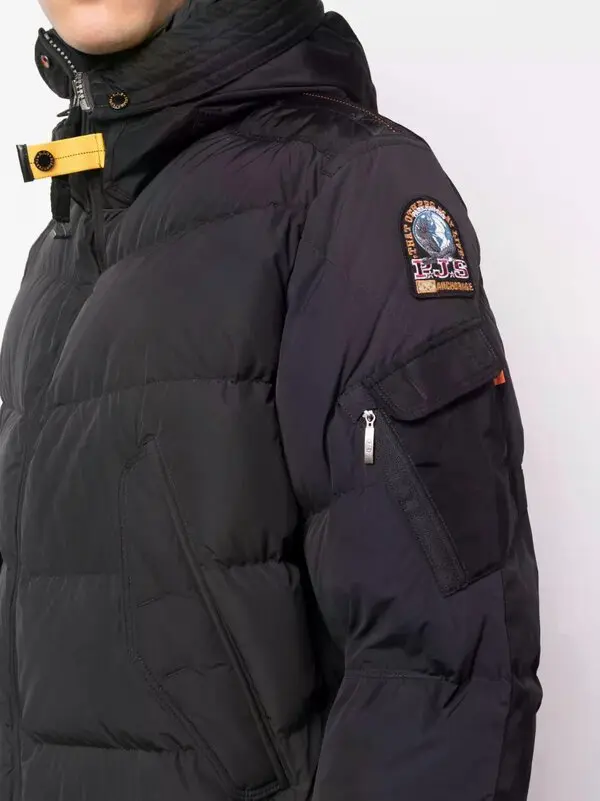 PARAJUMPERS Logo-patch Hooded Down Jacket