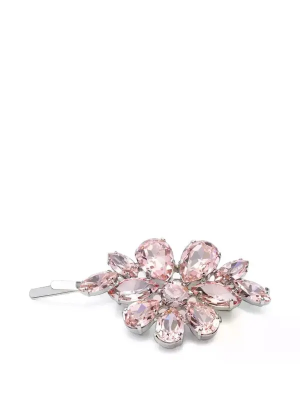 Simone Rocha Hellebore Crystal-embellished Hair Clip - Silver