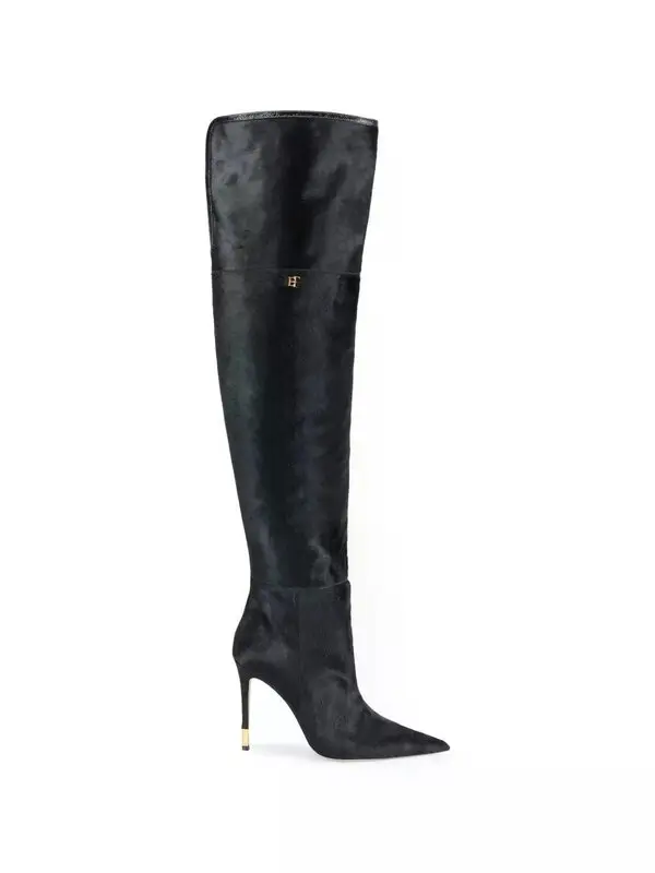 Elisabetta Franchi Cowhide Boots - Black