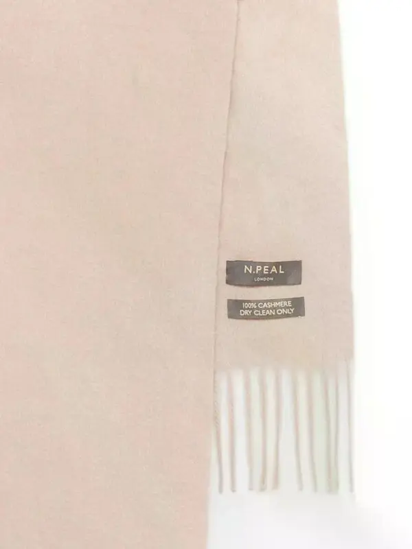 N.peal Woven Fringed Scarf