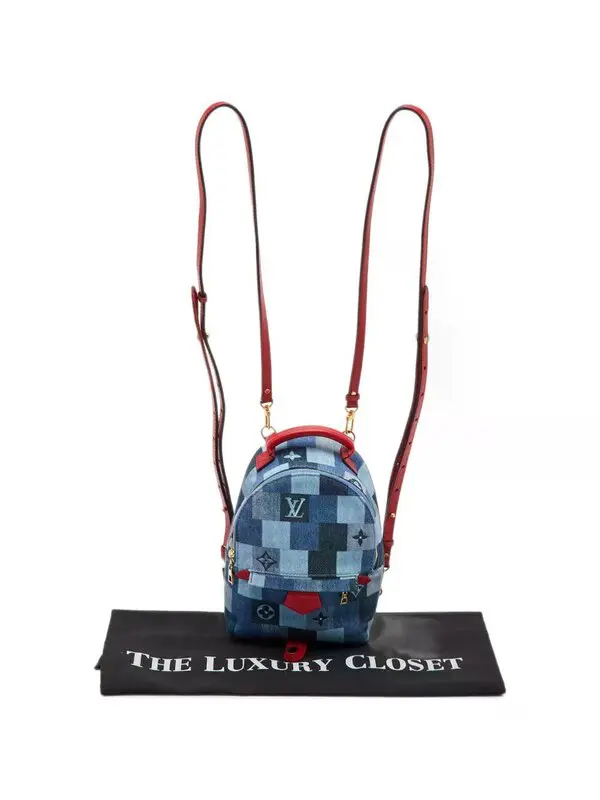 LOUIS VUITTON 2020 Palm Springs Mini Patchwork Backpack