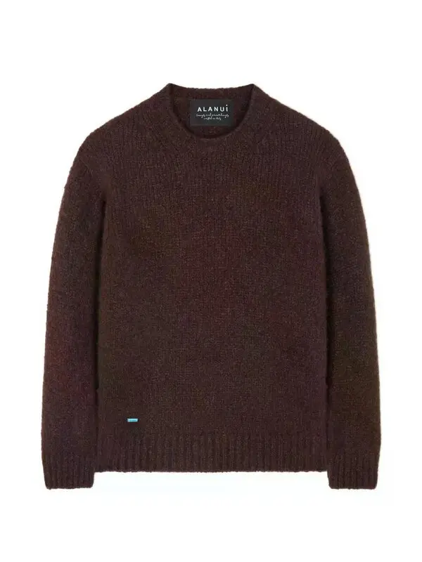 Alanui Ribbed-knit Cashmere-blend Sweater - Brown