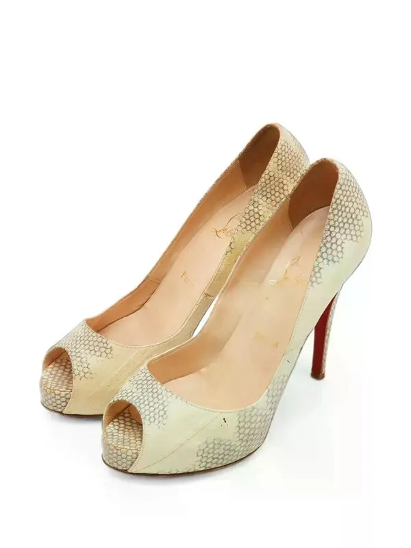 CHRISTIAN LOUBOUTIN Very Prive Peep-toe Pumps