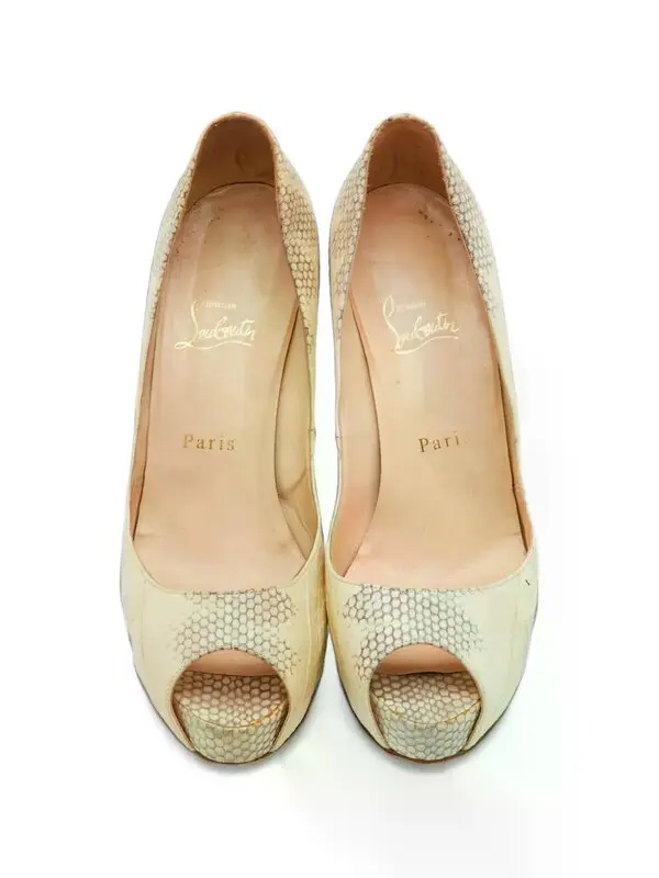 CHRISTIAN LOUBOUTIN Very Prive Peep-toe Pumps