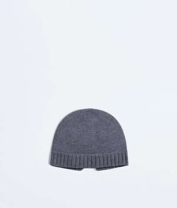 Bottega Veneta Wool Knit Beanie - Thunder