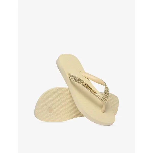 Havaianas Top Glitter Rubber Flip-flops
