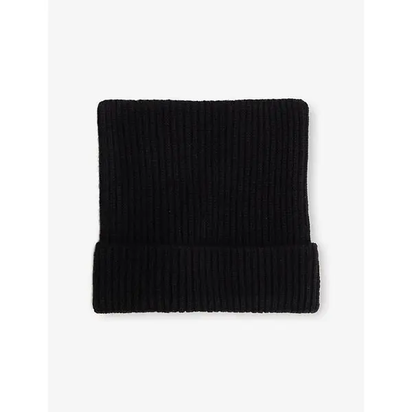 Acne Studios Ribbed Brand-patch Wool-blend Beanie