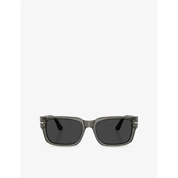 Persol Square Frame Acetate Sunglasses - Grey