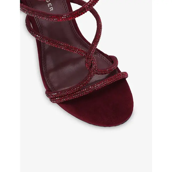 Kurt Geiger Knot Spiral Heeled Woven Sandals
