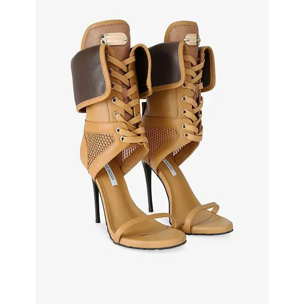 Steve Madden Casella Faux-leather Stiletto Heeled Sandals