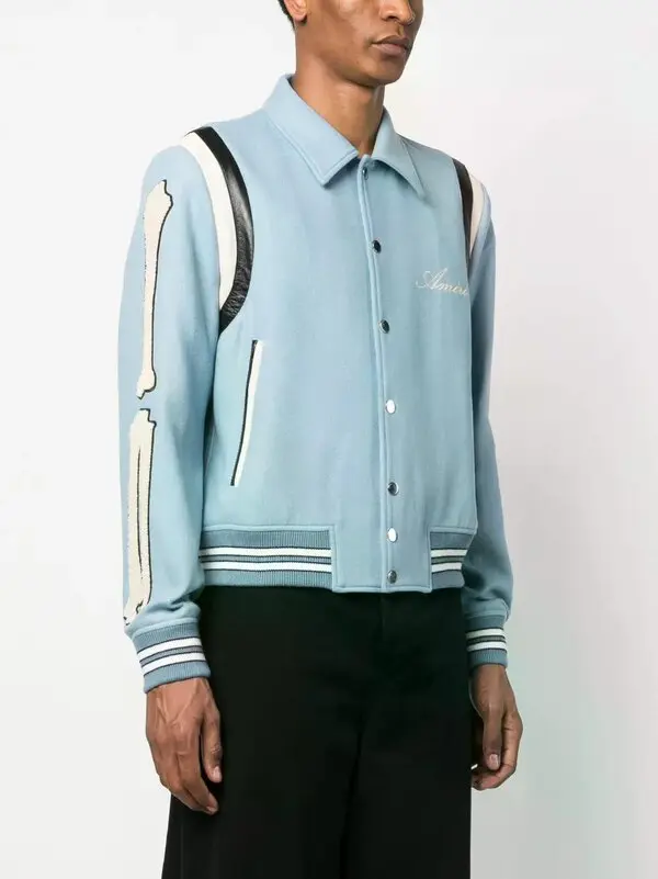 Amiri Logo-print Bone-patch Jacket