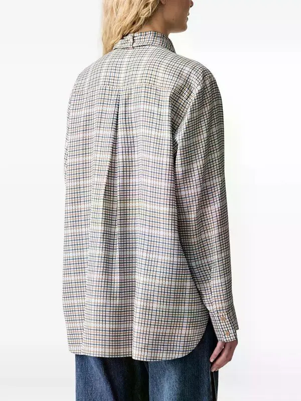 Munthe Check-pattern Pussy-bow Blouse