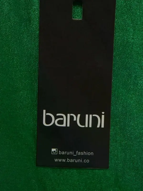 BARUNI Short-sleeve Belted Maxi Dress