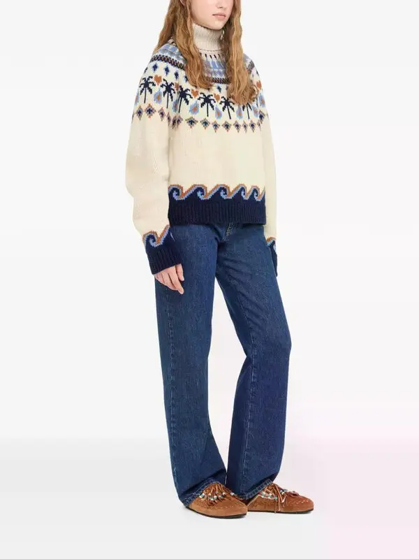 Alanui Fair Isle-inspired Virgin-wool Sweater