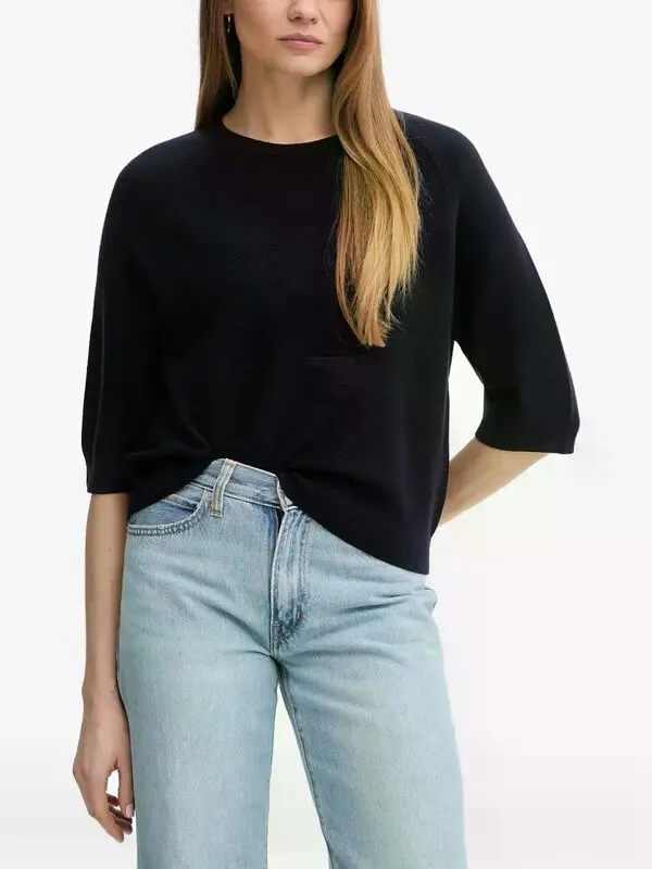 Marc O'polo Short-sleeve Raglan-sleeve Sweater - Blue