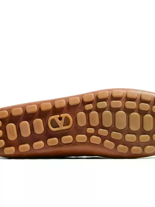 Valentino Garavani Driver Fastaway Buffalo Loafers